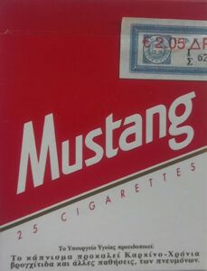 Cigarette Pack: Mustang (GreeceCol:GR-CT-4798