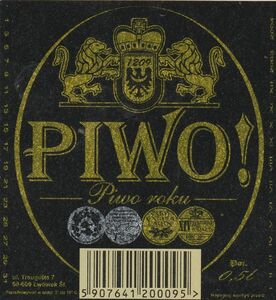 Drink Label: Piwo! (Browar Lwówek, PolandCol:PL-BEER-005610