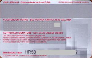 Bank Card: HPB-Mastercard (Hrvatska Postanska Bannka, Croatia) Col:HR ...