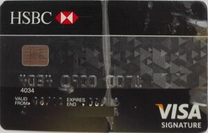 Bank Card: Visa Signature (HSBC, IndonesiaCol:ID-VI-0055