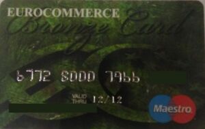 Bank Card: Bronze Card (Eurocommerce Bank, RussiaCol:RU-MS-0446