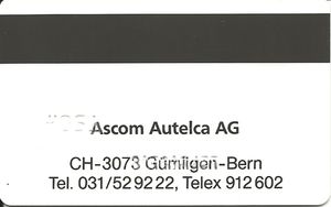 Phonecard: Ascom Autelca CP8 (Test, Proof, Sample & Expo Cards ...