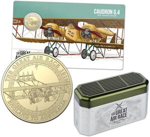 Coin: 1 Dollar (The Great Air Race - Caudron G.4) (Australia ...