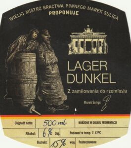 Drink Label: Lager Dunkel (Browar Piotrków Trybunalski, PolandCol:PL ...