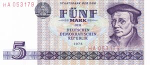Banknote: 5 Mark der DDR (Germany, Democratic Republic (DDR)(1971-1985 ...