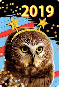 Pocket Calendar: Owl (Russia(Birds) Col:RUS-2019-Owl-001.05