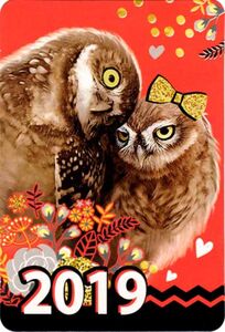 Pocket Calendar: Owl (Russia(Birds) Col:RUS-2019-Owl-001.06