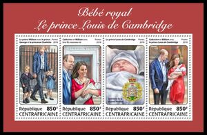 Stamp: Birth of Prince Louis (Central African Republic(Prince Louis ...