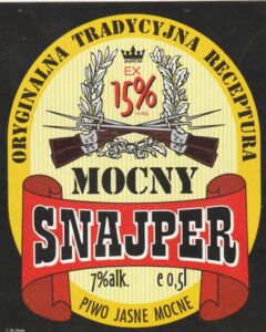 Drink Label: Snajper mocny (Browar Piotrków Trybunalski, PolandCol:PL ...