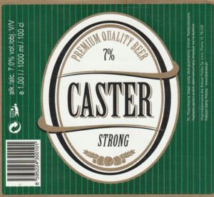 Drink Label: Caster Strong (Browar Połczyn Zdrój, PolandCol:PL-BEER-005813