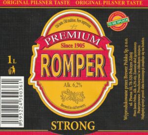 Drink Label: Romper Strong (Browar Połczyn Zdrój, PolandCol:PL-BEER-005845