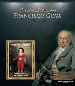 Stamp: Francisco Goya (Central African Republic(Paintings by Francisco ...