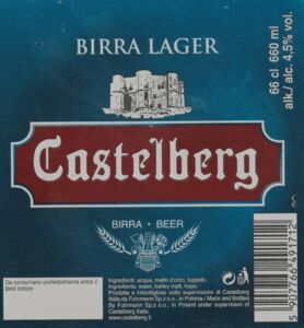 Drink Label: Castelberg (Browar Połczyn Zdrój, PolandCol:PL-BEER-005916