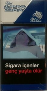 Cigarette Pack: Tekel 2000 Blue 100`s (Türkiye (Turkey)Col:TR-CT-0041