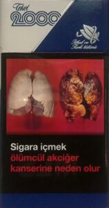 Cigarette Pack: Tekel 2000 Blue 100`s (Türkiye (Turkey)Col:TR-CT-0042 🚬