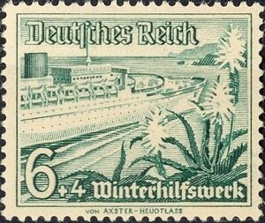 Stamp: KdF ship " Wilhelm Gustloff ' in front of Madeira (German Realm ...