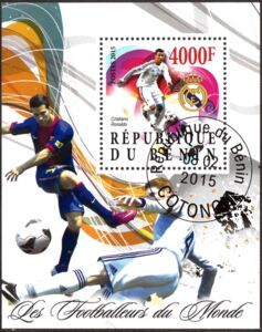 Stamp: Footballers of the World (Cristiano Ronaldo) (Benin: Illegal ...