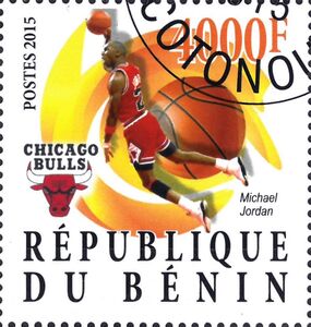 Stamp: Michael Jordan (Benin: Illegal Stamps(Benin) Col:BJ 2015-68/1