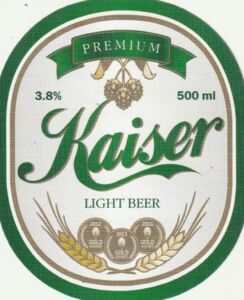Drink Label: Kaiser Light Beer (Browar Połczyn Zdrój, PolandCol:PL-BEER ...