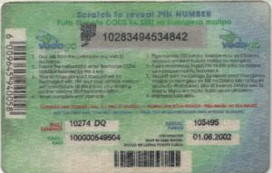 Phonecard: Vodacom Recharge Voucher (Mobile Tanzania, Tanzania(Vodacom ...