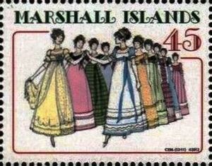 Stamp: Eleven ladies dancing (Marshall Islands(Christmas 2012) Mi:MH ...
