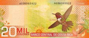 Banknote: 20,000 Colones (Costa Rica(2009-2015 Issue) Wor:P-278b