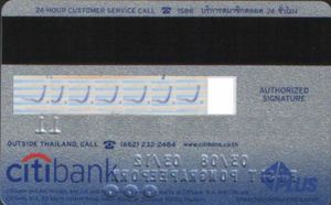 Bank Card: Citi Bank (Citibank, ThailandCol:TH-VI-0008