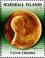 Stamp: Calvin Coolidge (Marshall Islands(Medals) Mi:MH 3152,Sn:MH ...