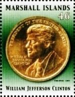 Stamp: William Jefferson Clinton (Marshall Islands(Medals) Mi:MH 3164 ...