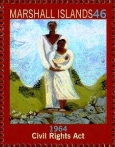 Stamp: Civil Rights Act, 1964 (Marshall Islands(Landmark Events in ...