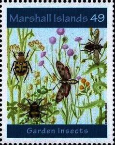 Stamp: Garden insects (Marshall Islands(Insects) Mi:MH 3303,Sn:MH 1078j ...