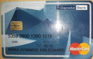 Bank Card: Danske Bank (Danske Bank, DenmarkCol:DK-MC-0011