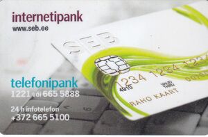Bank Card: Internetipank (SEB Pank, EstoniaCol:EE-GM-0141