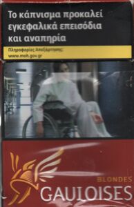 Cigarette Pack: Gauloises Blondes (GreeceCol:GR-CT-4882