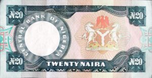 Banknote: 20 Naira (Nigeria(1984-2022 Issue) Wor:P-26i.2