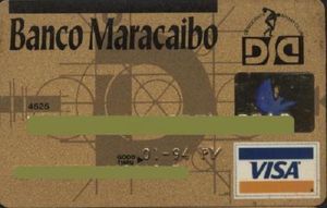 Bank Card: Banco Maracaibo - DSC (Banco De Maracaibo, VenezuelaCol:VE ...