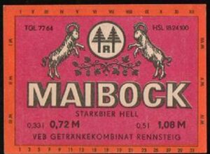 Drink Label: Meininger Maibock (Brauerei Meiningen, Germany, Democratic Republic (DDR)Col:DD ...