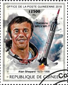 Stamp: 20th Anniversary of the Death of Alan Shepard (Guinea(20th ...