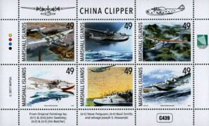 Stamp: China Clipper (Marshall Islands(China Clipper) Mi:MH 3807-3812KB ...