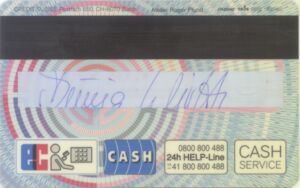 Bank Card: Credit Suisse Maestro (Credit Suisse, Switzerland) Col:CH-MS ...