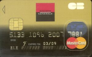 Bank Card: Societe Generale MasterCard (Societe Generale, FranceCol:FR ...