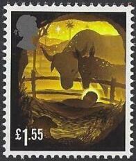 Stamp: Manger Scene (United Kingdom of Great Britain & Northern Ireland ...