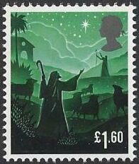 Stamp: Shepherd and Star of Bethlehem (United Kingdom of Great Britain ...