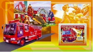 Stamp: Japanese Fire Engine (Tokyo) (Guinea(Japanese Fire Engines) Mi ...