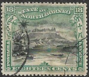 Stamp: Mount Kinabalu (North Borneo(Pictorial Definitives 1897-1902) Sg ...