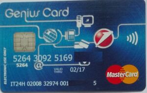 Tarjeta de Banco: Genius Card (UniCredit Banca, ItaliaCol:IT-MC-0046.02
