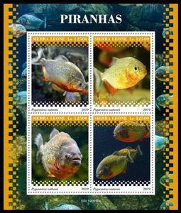 Stamp: Piranhas (Sierra Leone(Piranhas (2019)) Yt:SL 9328-9331 📮