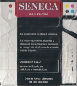 Cigarette Pack: Seneca con filtro (MexicoCol:MX-CT-0502