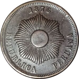 Coin: 2 Centavos (Peru(1863~1965 - Republic (Decimal) Circulation) Col ...