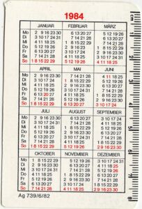 Pocket Calendar: IFA Mobile DDR (Germany, Democratic Republic (DDR)(IFA ...